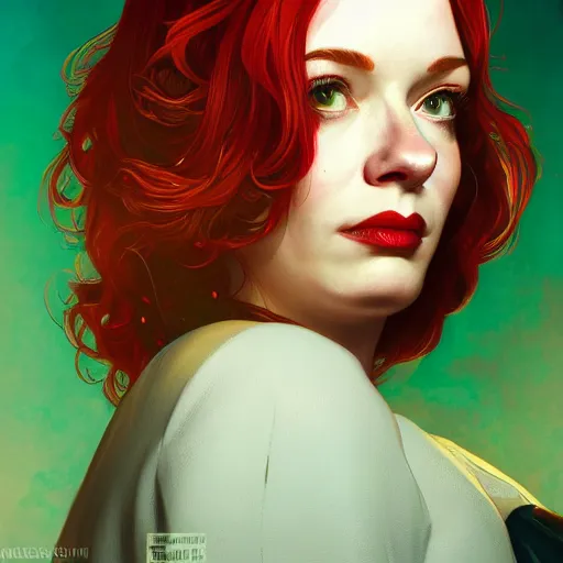 christina hendricks, high quality illustration, walter | Stable ...