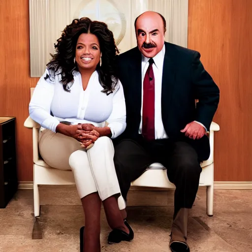 oprah sitting on toilet with dr phil | Stable Diffusion | OpenArt
