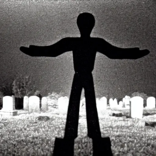 a creepy figure standing in a cemetery at night, vhs | Stable Diffusion ...