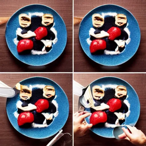 edible george clooney made step by step in separate | Stable Diffusion ...