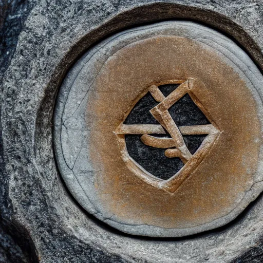 a magical glowing sigil carved into a large stone, | Stable Diffusion ...