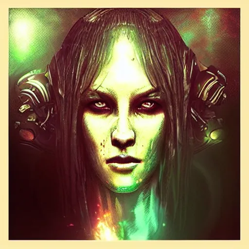 “realistic picture of a woman goddess matrix cyberpunk | Stable ...