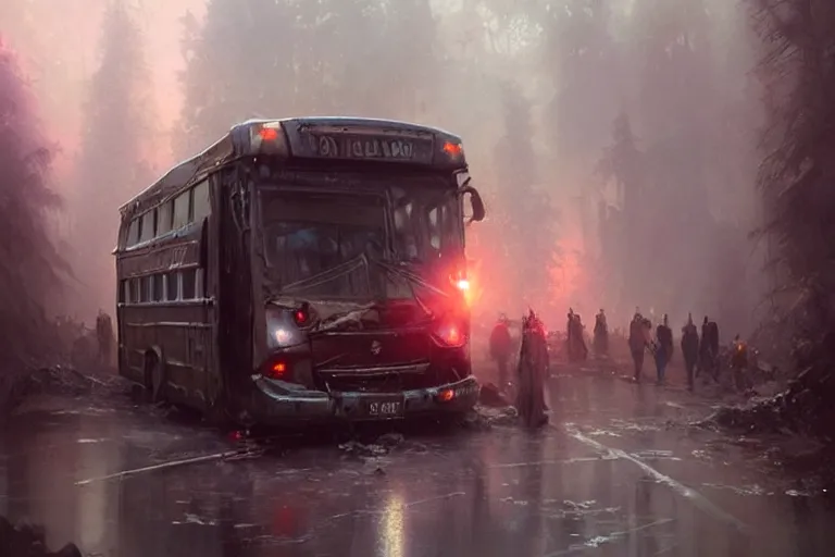 bus on fire, flames | Stable Diffusion | OpenArt