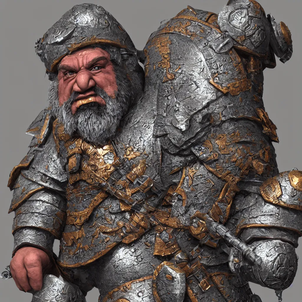 highly detailed octane 3 d render of a dwarf warrior | Stable Diffusion ...