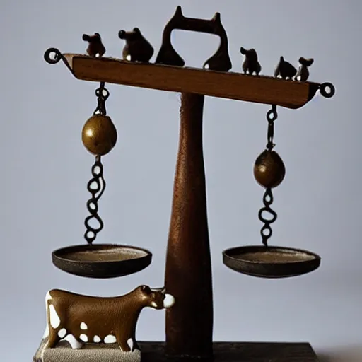 set of balance scales with weights, libra, weighing | Stable Diffusion ...