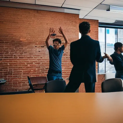 dramatic and emotional photo of a young man waving | Stable Diffusion ...
