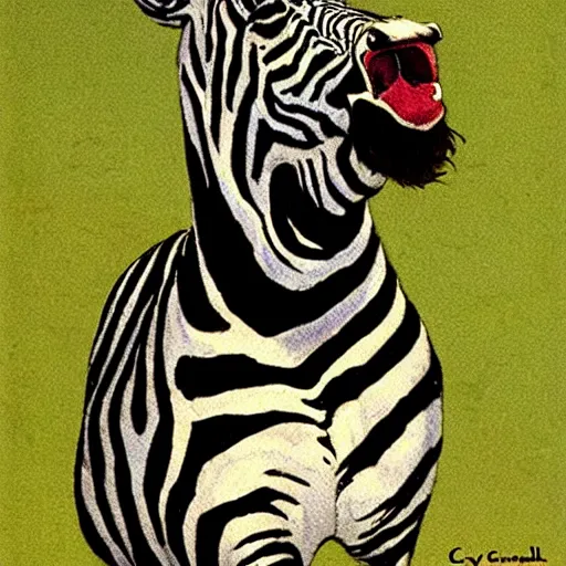 laughing zebra. art by clyde caldwell | Stable Diffusion | OpenArt