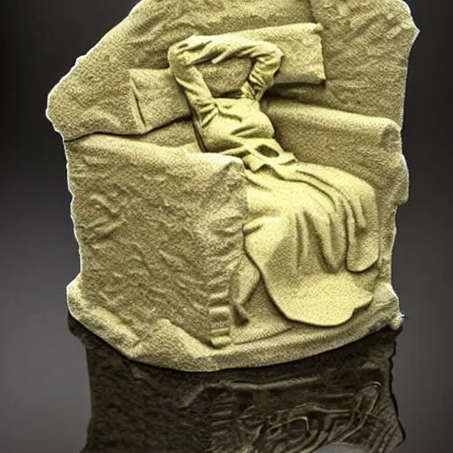 a detailed sculpture made from butter of marie curie | Stable Diffusion ...