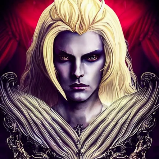 godlike awe-inspiring menacing Lucifer royal portrait, | Stable ...
