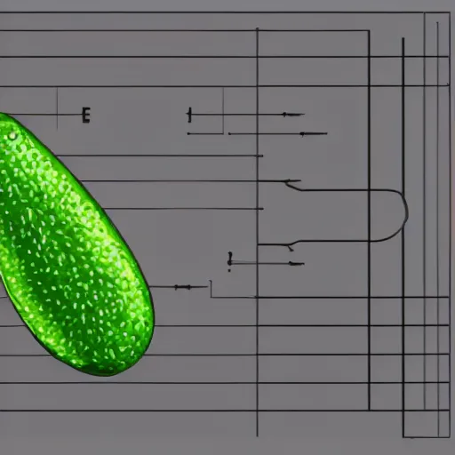 cad drawing of a pickle, engineering, highly detailed, | Stable ...