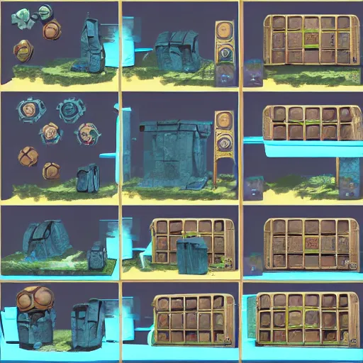 props game design assets, 2d fortnight style modular | Stable Diffusion | OpenArt