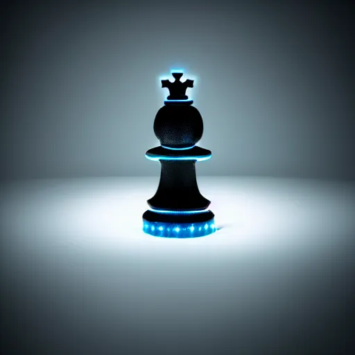 tron, underwater tintype photo of a queen chess piece | Stable ...