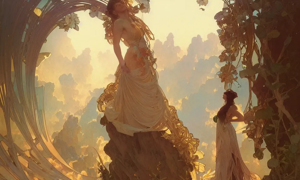 a stairway to heaven that is collapsing, art by | Stable Diffusion | OpenArt