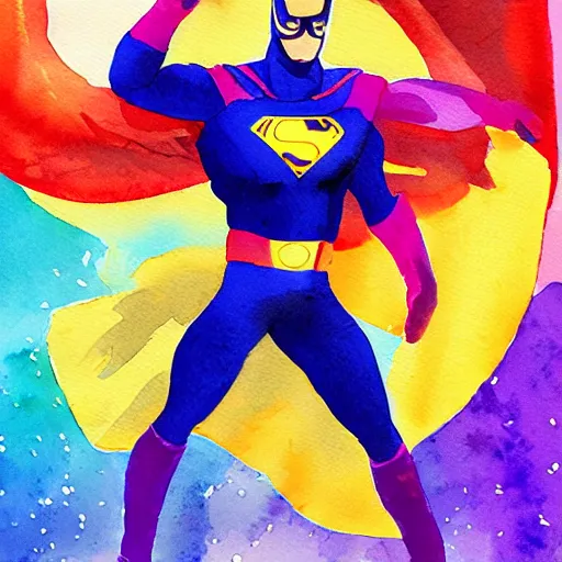 superhero, pride parade, watercolor, high detail, | Stable Diffusion ...