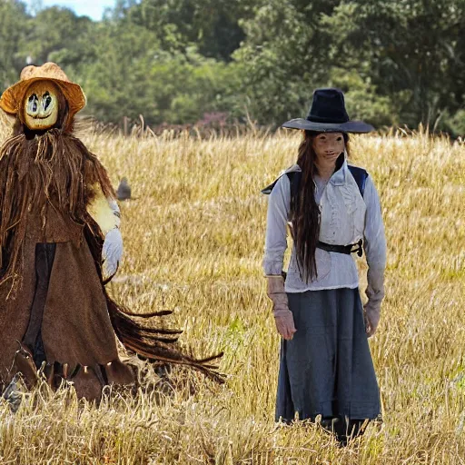 female scarecrow, movie still | Stable Diffusion | OpenArt