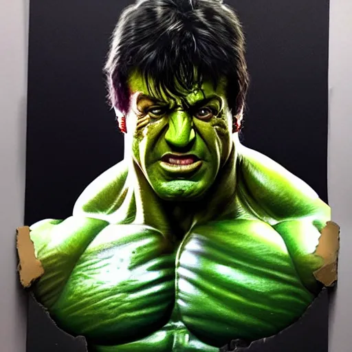 hyperrealistic portrait of sylvester stallone as the | Stable Diffusion