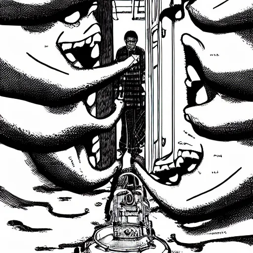 Bottomless pit supervisor inspects a bottomless pit, | Stable Diffusion ...