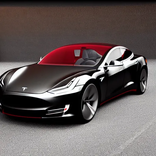 a beautiful tesla sportive car made in partnership | Stable Diffusion ...
