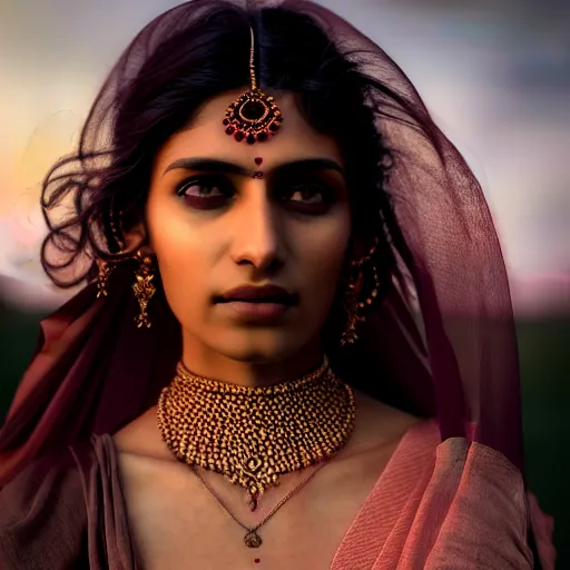 photographic portrait of a stunningly beautiful indian | Stable ...