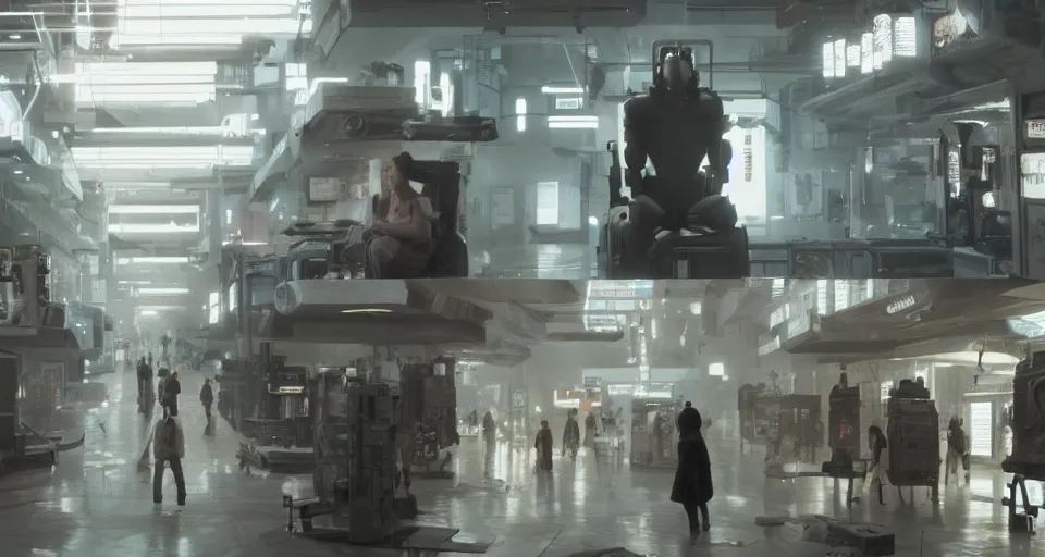 a cinematic movie shot, inside the museum of cyberpunk | Stable ...