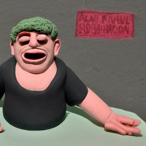 daniel johnston, made of clay, claymation | Stable Diffusion | OpenArt