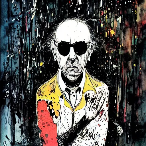 the feeling of apathy art by ralph steadman | Stable Diffusion