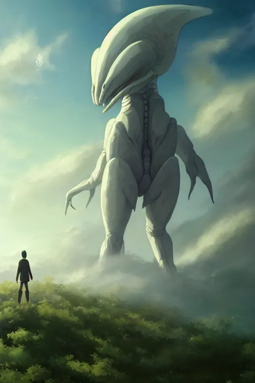 a large humanoid kaiju creature alien monster bug | Stable Diffusion ...