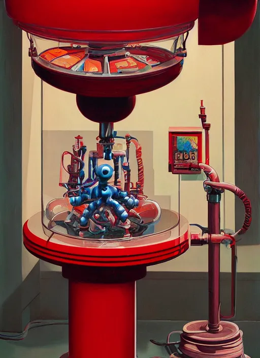 portrait of a red gumball machine robot, detailed, | Stable Diffusion ...