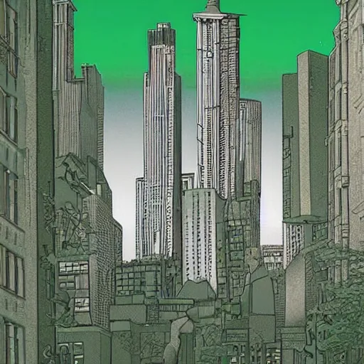 Sculpture. a cityscape in which tall, imposing | Stable Diffusion | OpenArt