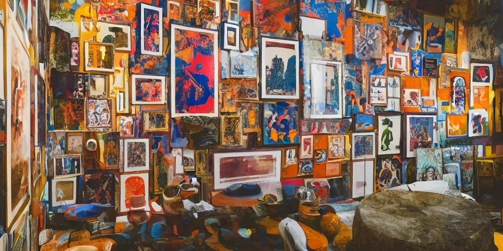 a three color offset photography of an hybrid object | Stable Diffusion