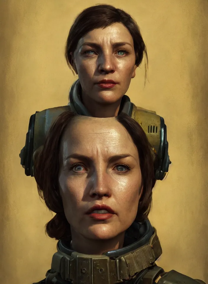 a face portrait of a angela merkeli in fallout 4, | Stable Diffusion ...