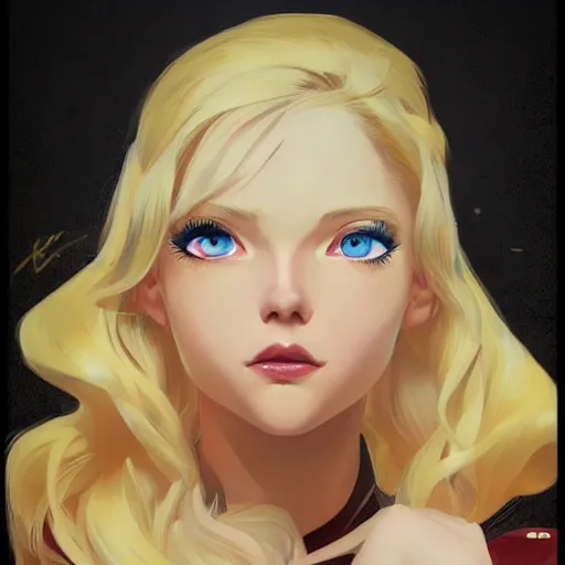 portrait of beautiful gamergirl with blond hair and | Stable Diffusion ...