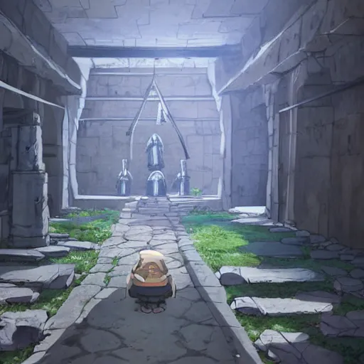 an underground ancient temple corridor full of traps | Stable Diffusion ...