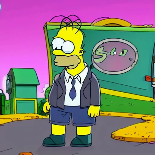 Squid Game (2021) episode featuring The Simpsons | Stable Diffusion ...