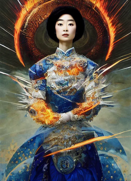 portrait of Japanese Princess Suzu Hirose unleashing a | Stable Diffusion