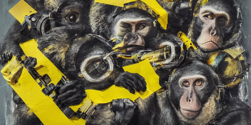 rendered in blender wild monkeys with grenades in | Stable Diffusion | OpenArt