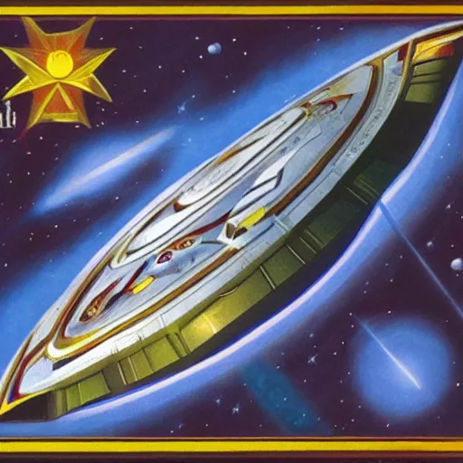 Ashtar Command Spaceship in the shape of Rectangle | Stable Diffusion ...