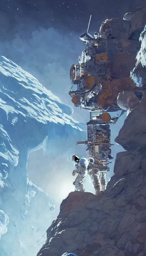 a beautiful artwork illustration, astronauts discover | Stable ...