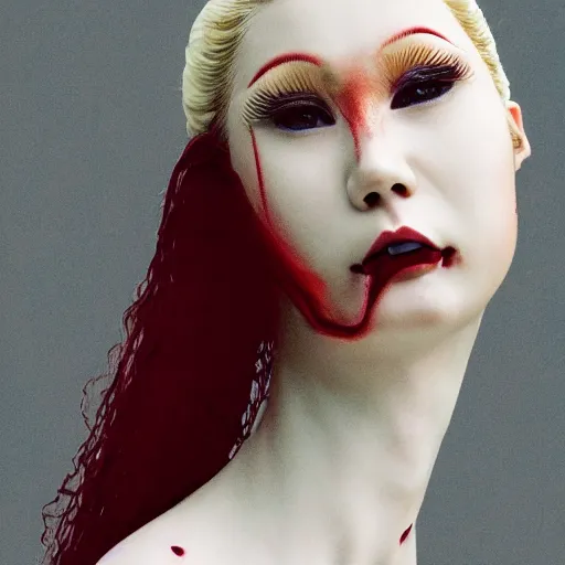 zoomed out shot of a Vass Roland cover art body art | Stable Diffusion ...