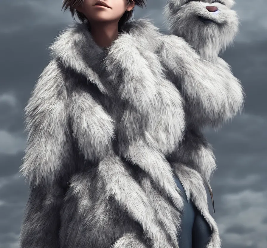 human with furry clothes, ue 5, ue 6, unreal engine 5, | Stable ...