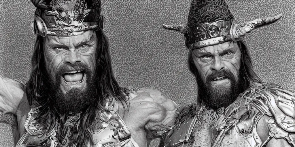 hyperrealistic mixed media portrait of macho man randy | Stable ...