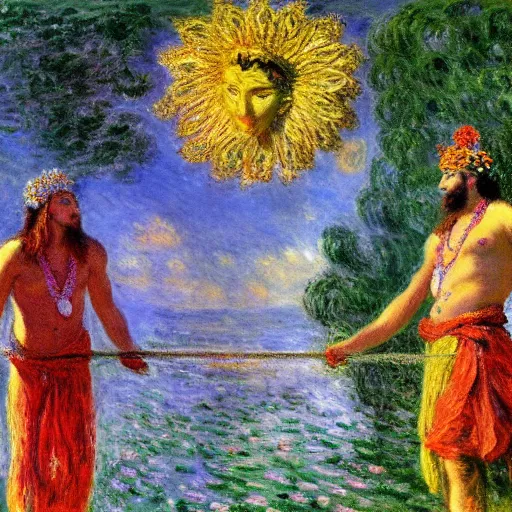 midsommar bara sun god by claude monet | Stable Diffusion | OpenArt