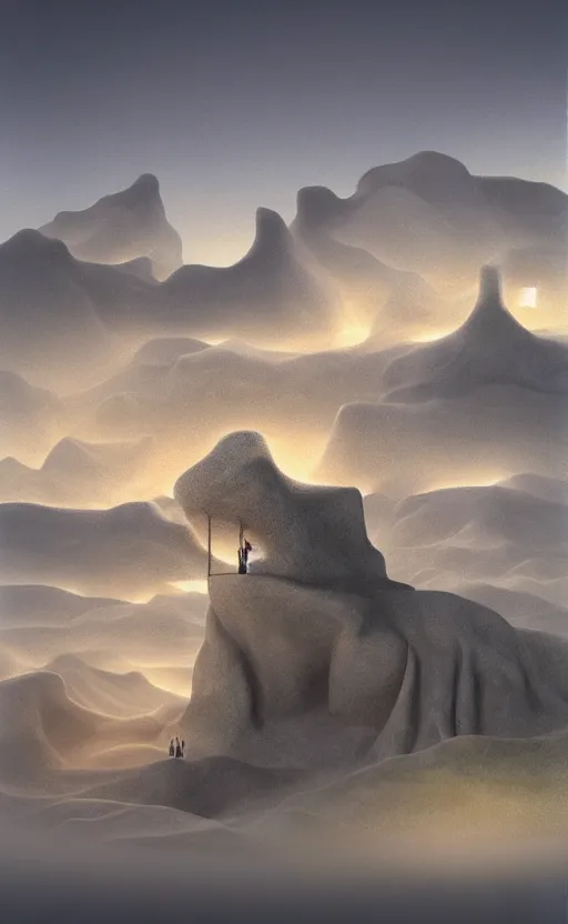 surreal dali landscape, volumetric lighting, early | Stable Diffusion