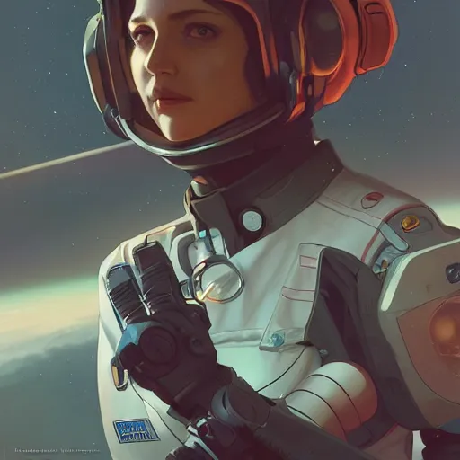 A female spaceship pilot in a cockpit, retro sci-fi, | Stable Diffusion ...