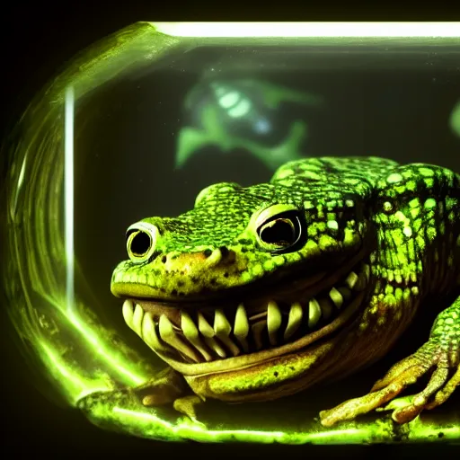 beautiful symmetrical an old silent pond frog jumps | Stable Diffusion ...