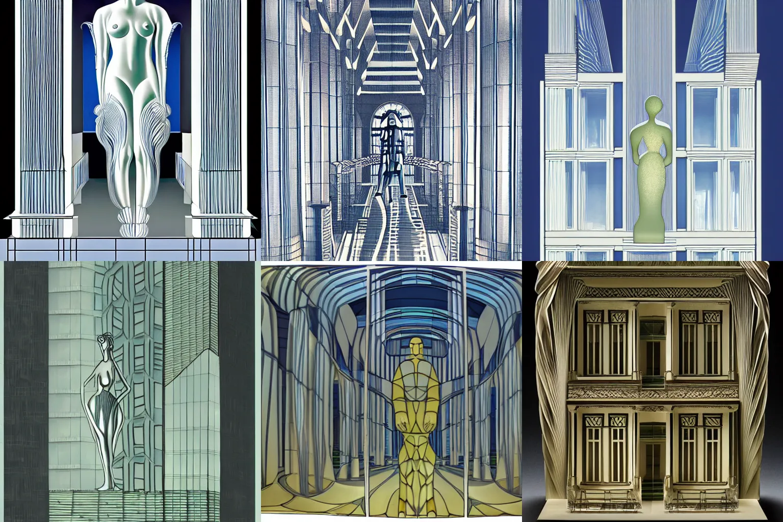 artwork of a building and large humanoid in a nice | Stable Diffusion ...