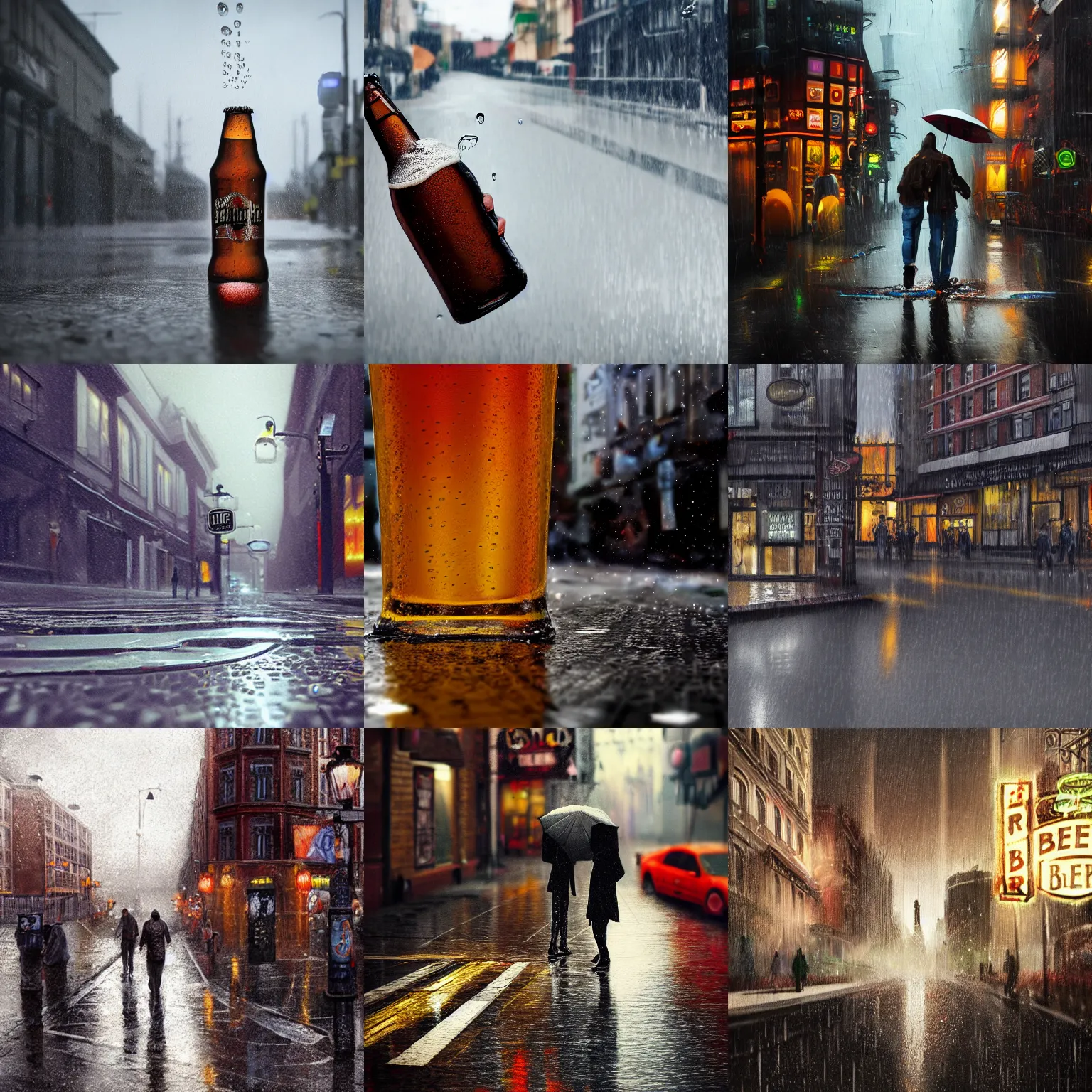 beer rain, streets, deops of beer, concept art, | Stable Diffusion ...