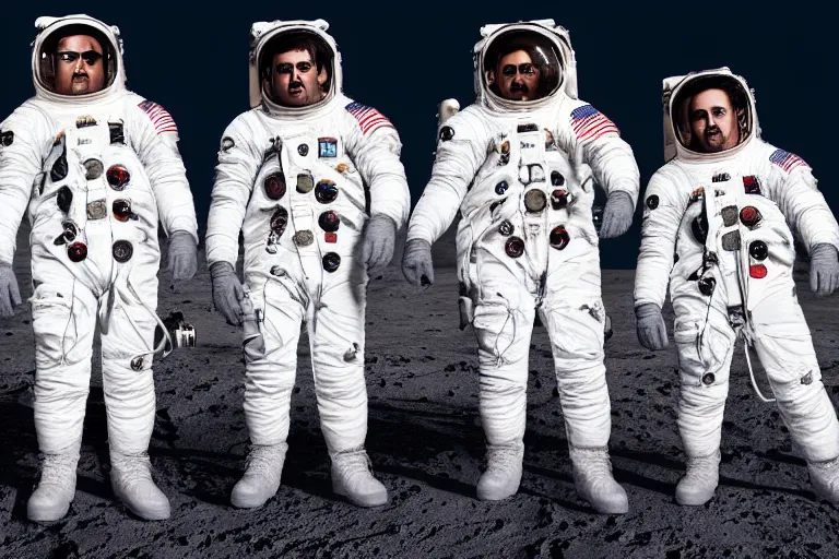 The Trailer Park Boys on the moon, cinematic, 4k | Stable Diffusion ...