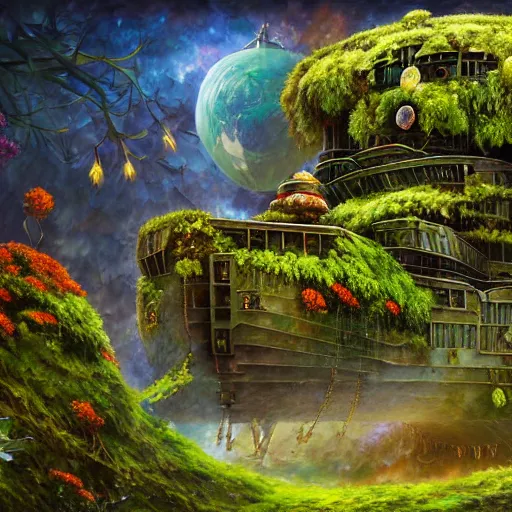 overgrown flower covered mossy battleship cryengine | Stable Diffusion | OpenArt