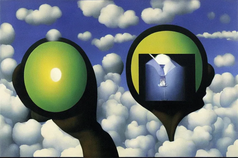 surrealist painting by rene magritte, album cover, | Stable Diffusion ...